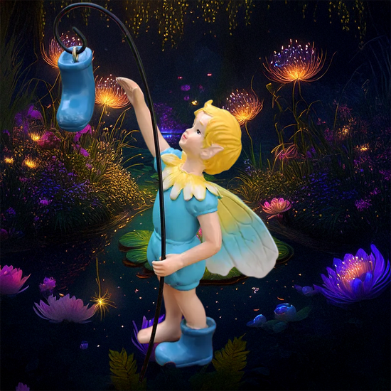 Boy Fairy Fishing For His Boot – The Fairy Shop