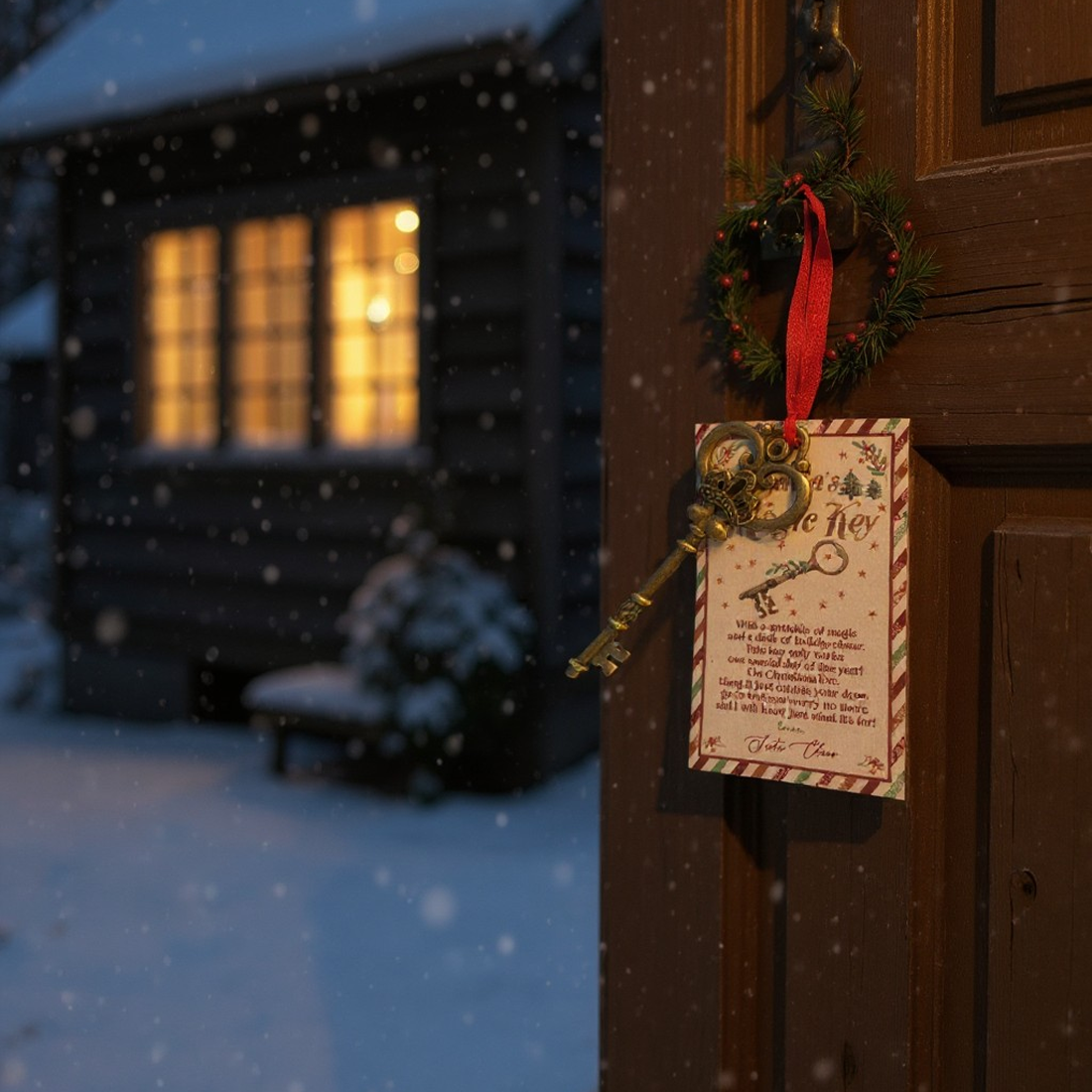 Christmas Santas Magic Key With Saying – The Fairy Shop