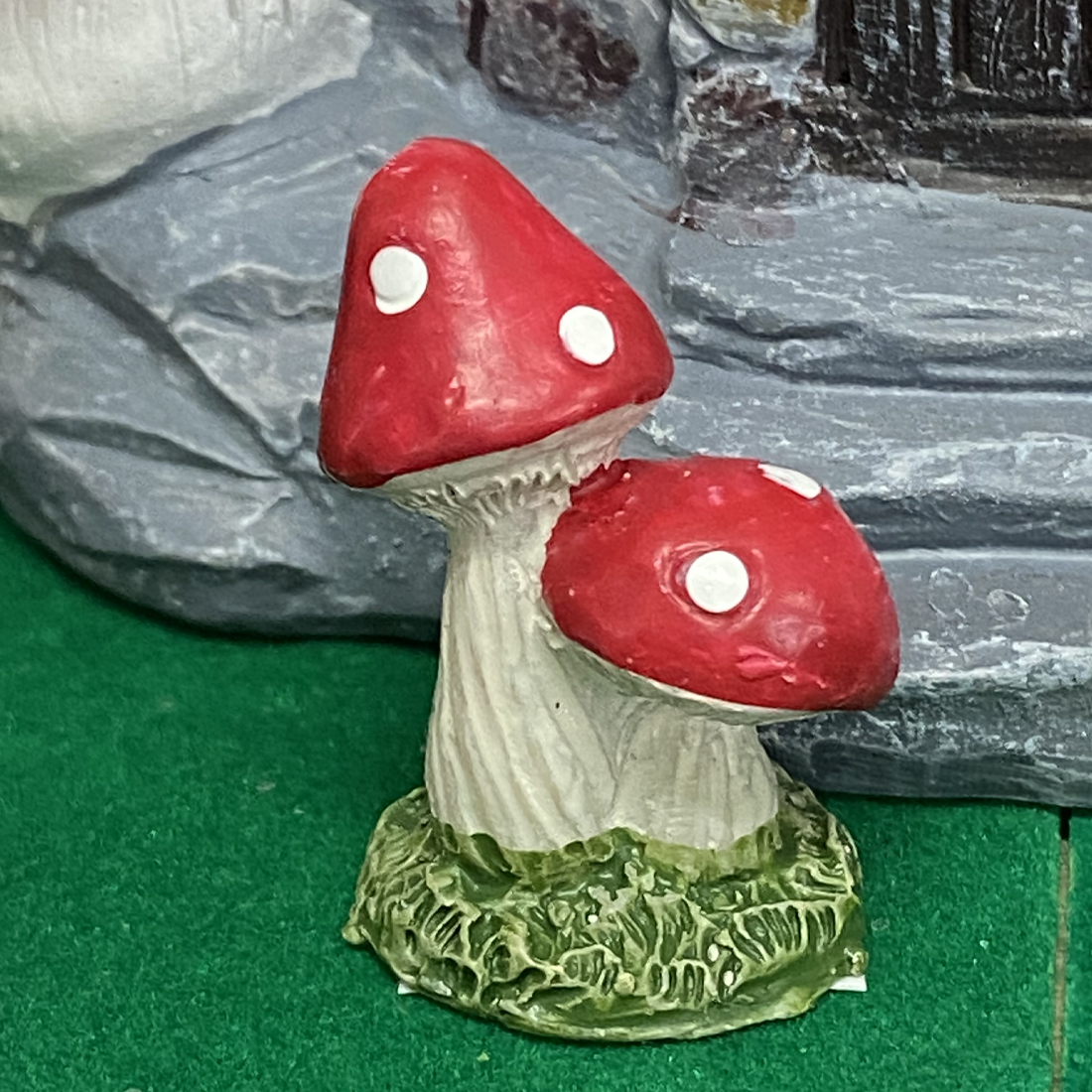Fairy Garden Red Double Mushroom Figurine – The Fairy Shop