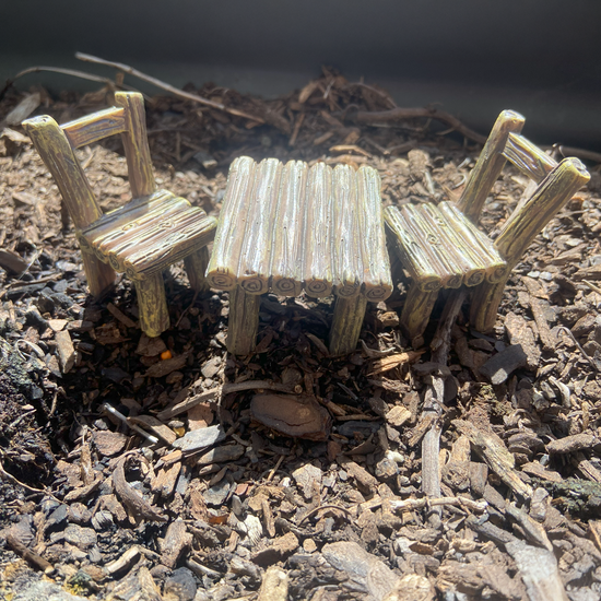 Fairy Garden Tree Log Table and Chairs – The Fairy Shop