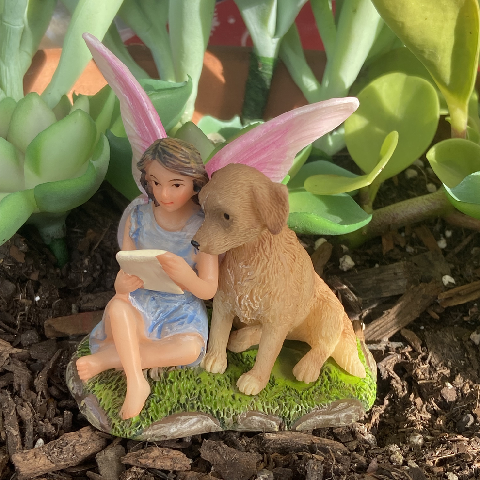 Fairy Sofia With Her Dog Companion – The Fairy Shop