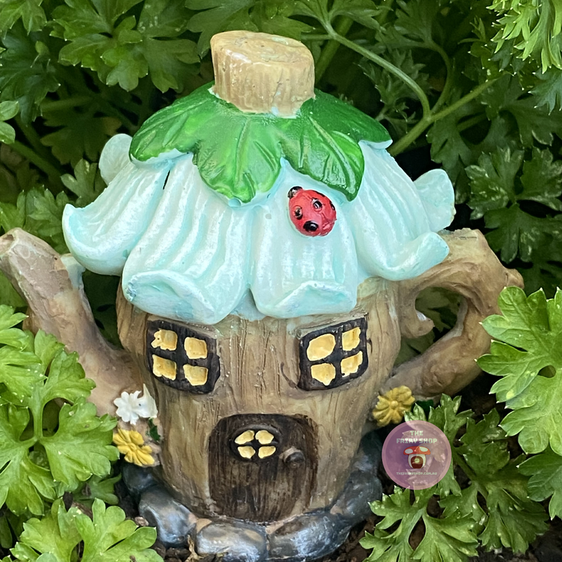 Fairy Village Mini Garden Tea House Figurine – The Fairy Shop
