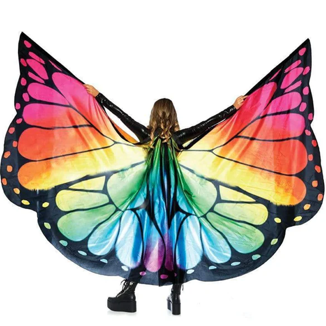 Festival Butterfly Wing Halter Cape with Batons – The Fairy Shop