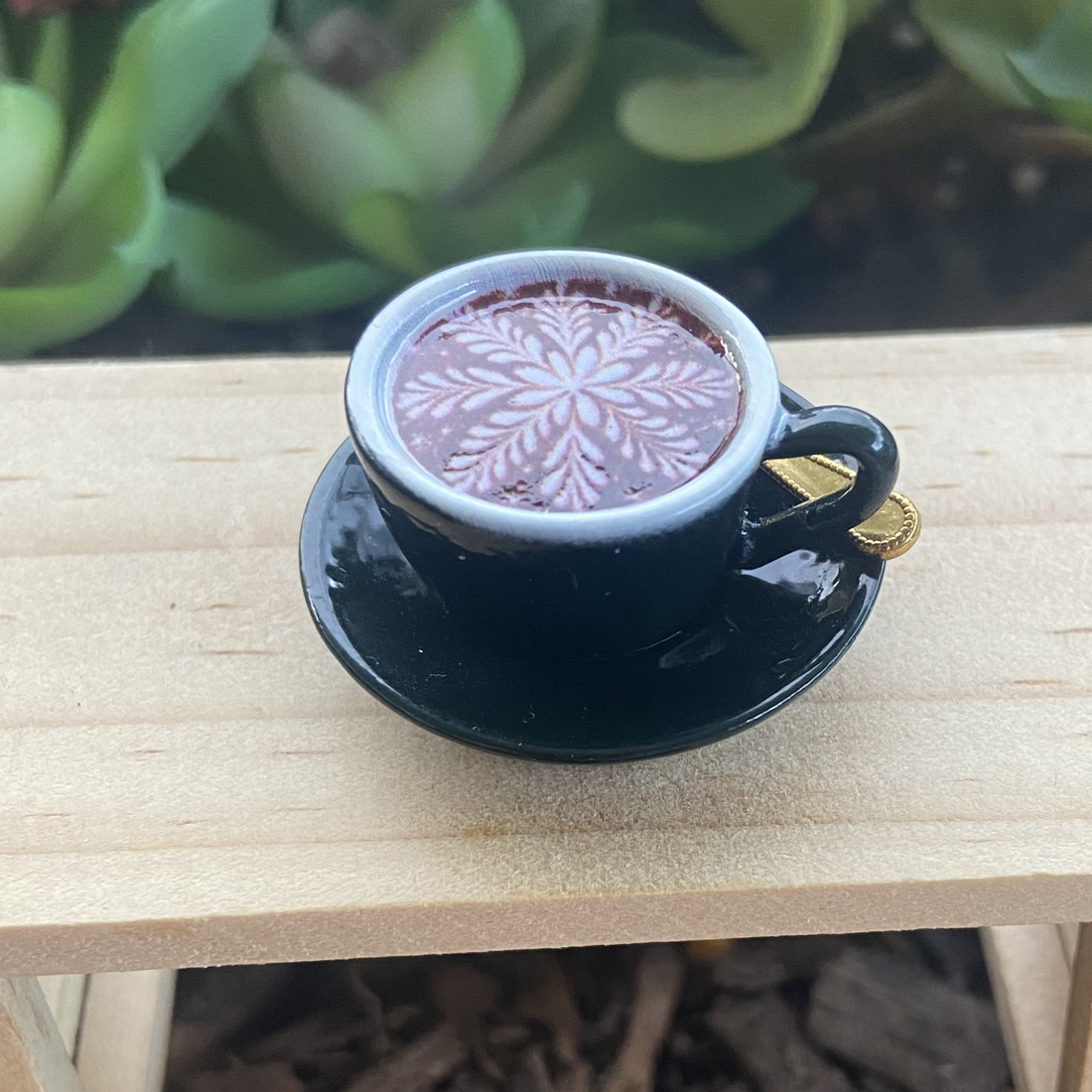 Green 3 Piece Miniature Coffee Cup Set – The Fairy Shop