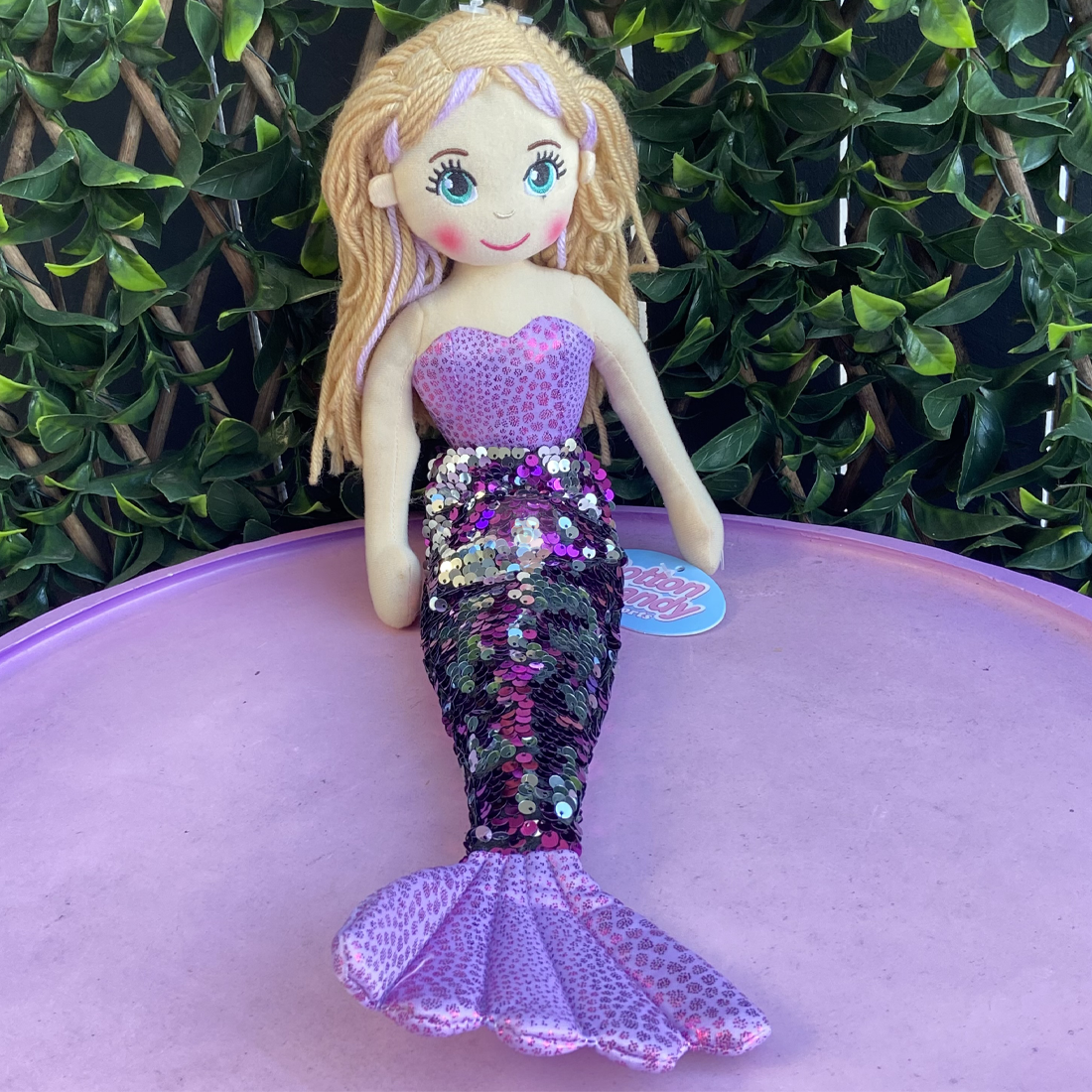 Nixie The Purple and Silver Flip Sequined Mermaid Doll – The Fairy Shop