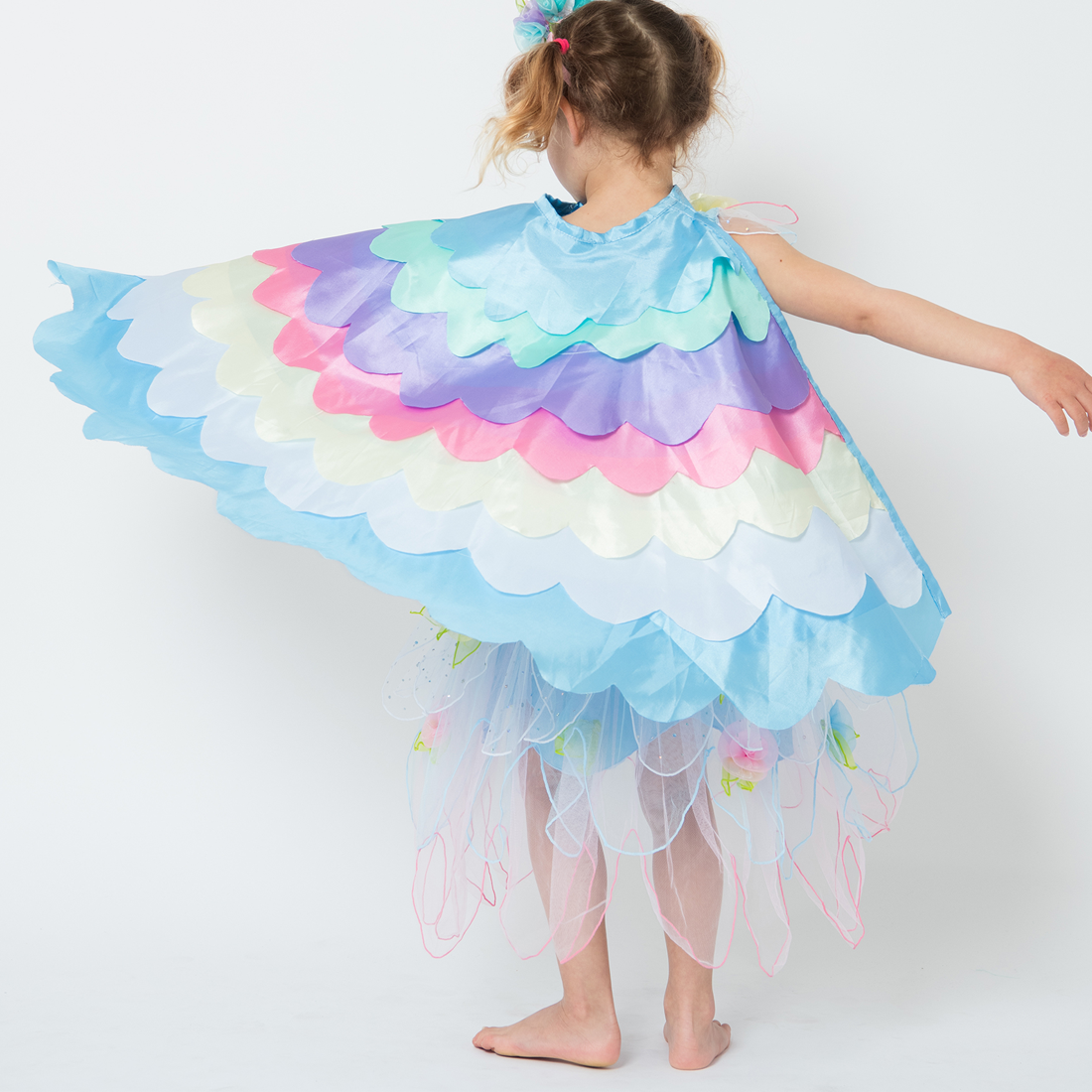 Pastel Blue Love Bird Cape – The Fairy Shop