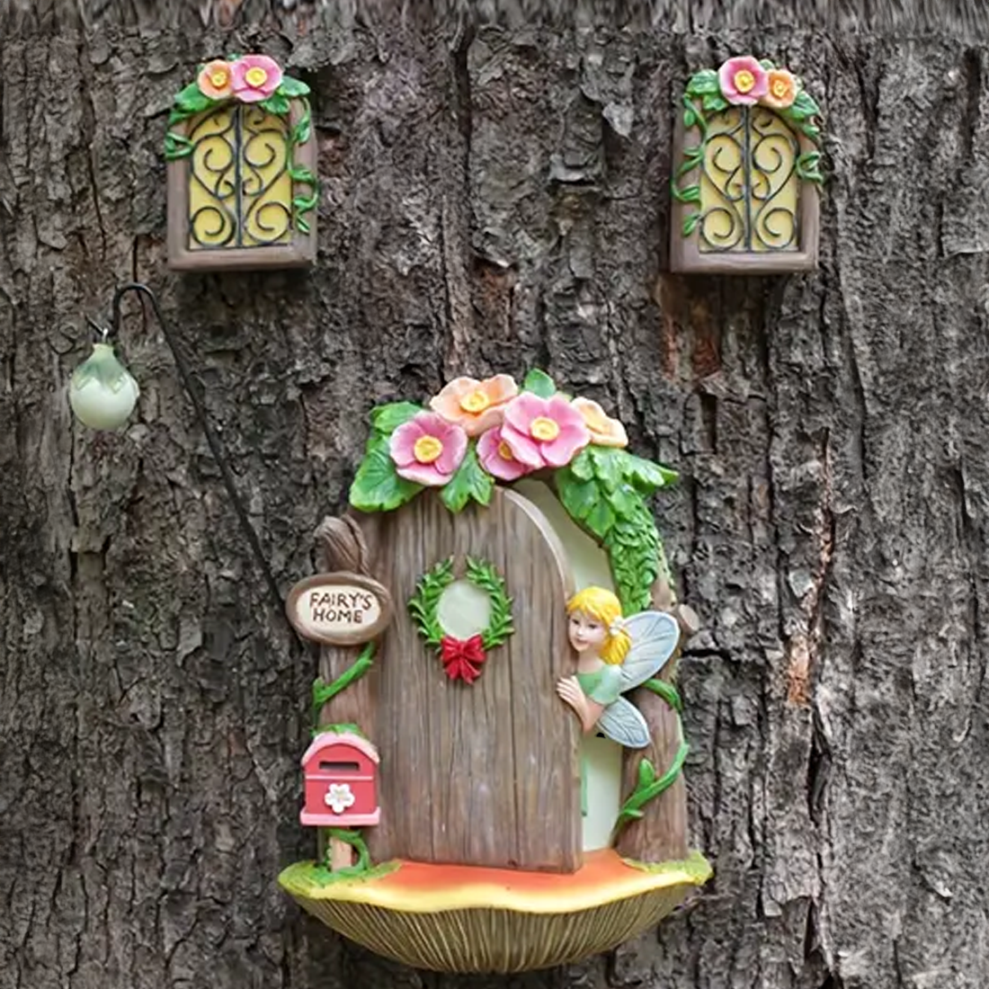 4 Piece Fairy Door With Windows Set – The Fairy Shop