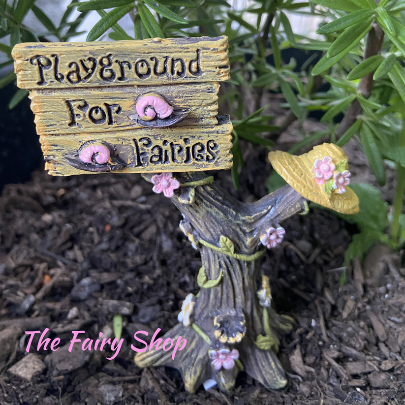Fairy Garden Playground For Fairies Sign – The Fairy Shop