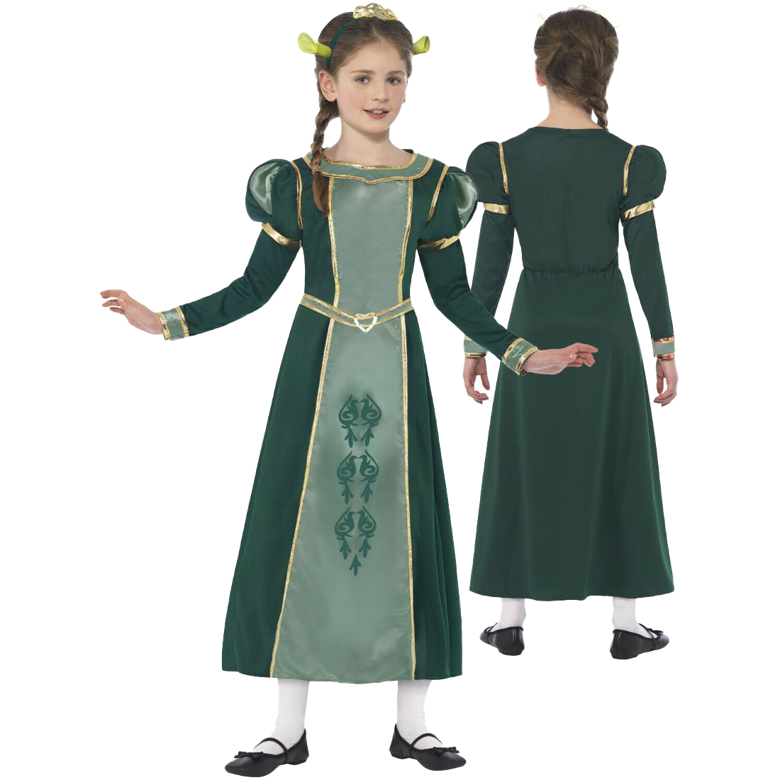 Girls Shrek Princess Fiona Costume 7-9 Years – The Fairy Shop