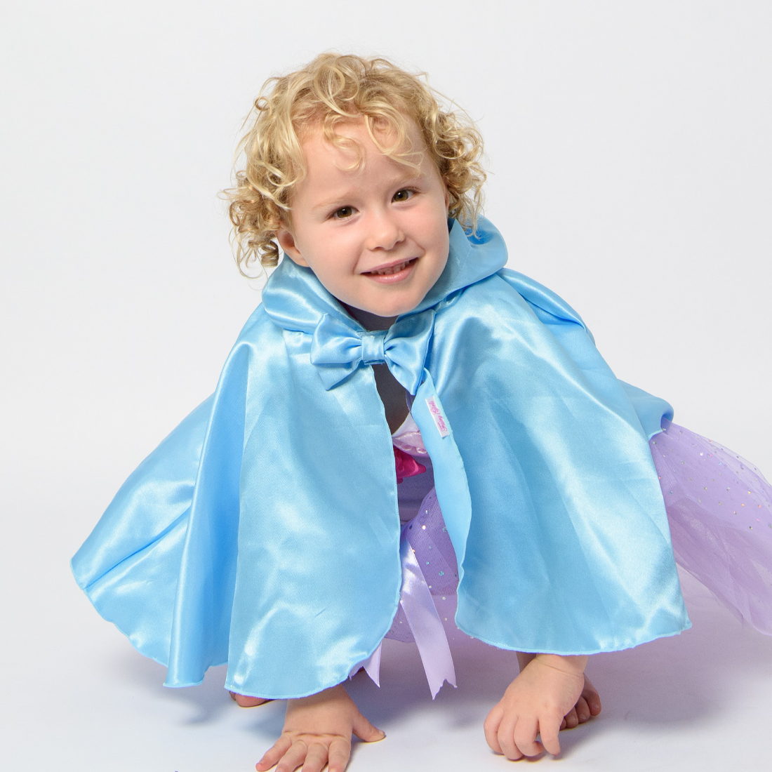 Light Blue Princess Cape with Bow – The Fairy Shop