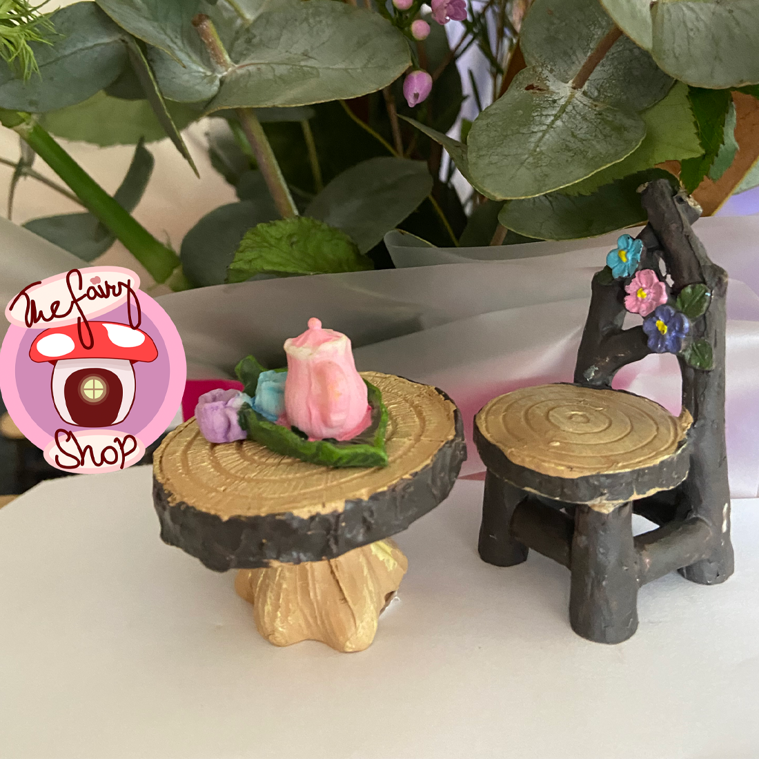 Miniature Fairy Garden Table and Chair Set – The Fairy Shop