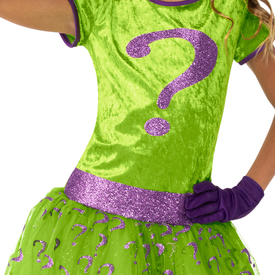 The Riddler Girl's Deluxe DC Comics Villain Costume – The Fairy Shop